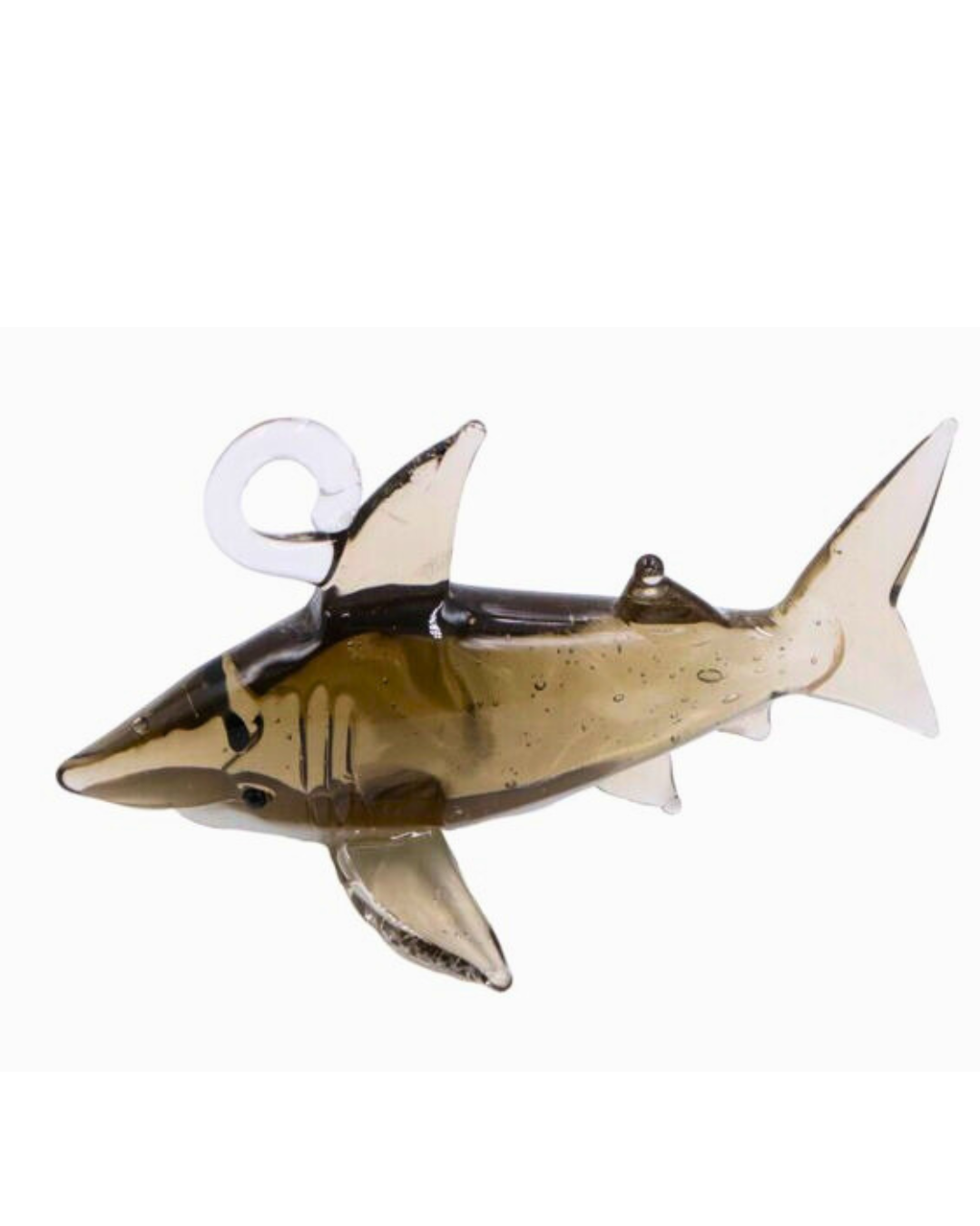 Hand Blown Grey Shark | THE OUTER BANKS CHRISTMAS SHOP