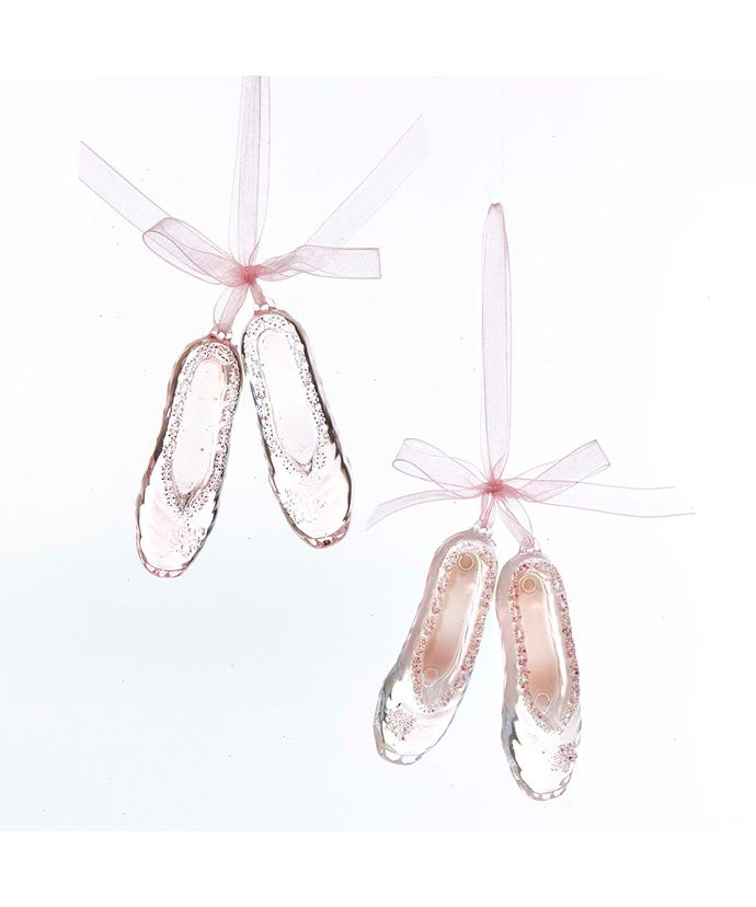 Acrylic Pink/Clear Ballet Shoes | THE OUTER BANKS CHRISTMAS SHOP