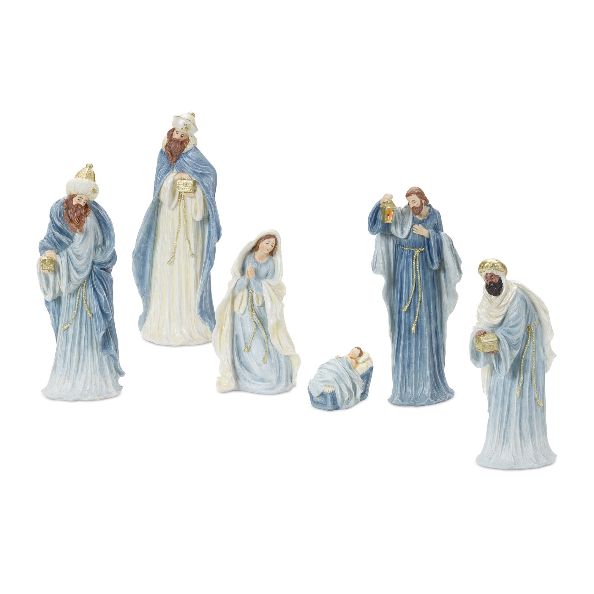 Blue Nativity Scene, Set Of Plow Hearth, 59% OFF